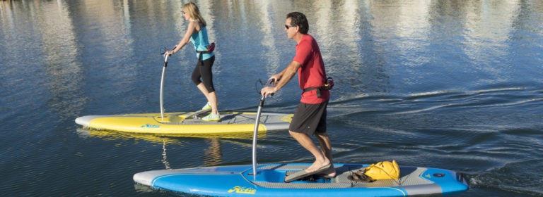 Louer un paddle à pédales eclipse : faire du step sur l’eau de saint Briac