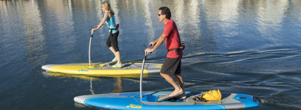 Louer un paddle à pédales eclipse : faire du step sur l’eau de saint Briac